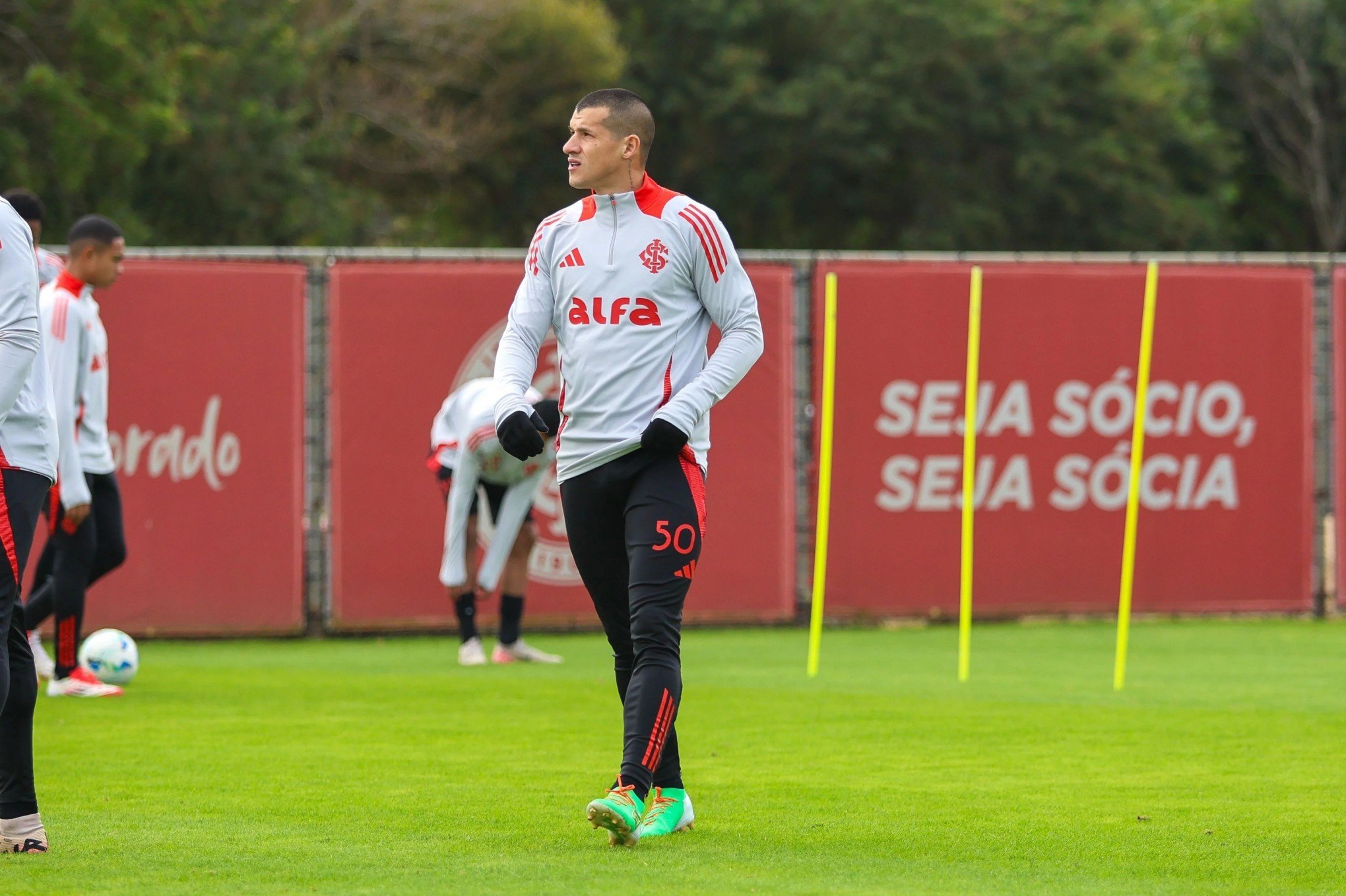 Alan Benítez treina e fala pela 1ª vez como jogador do Inter | abc+