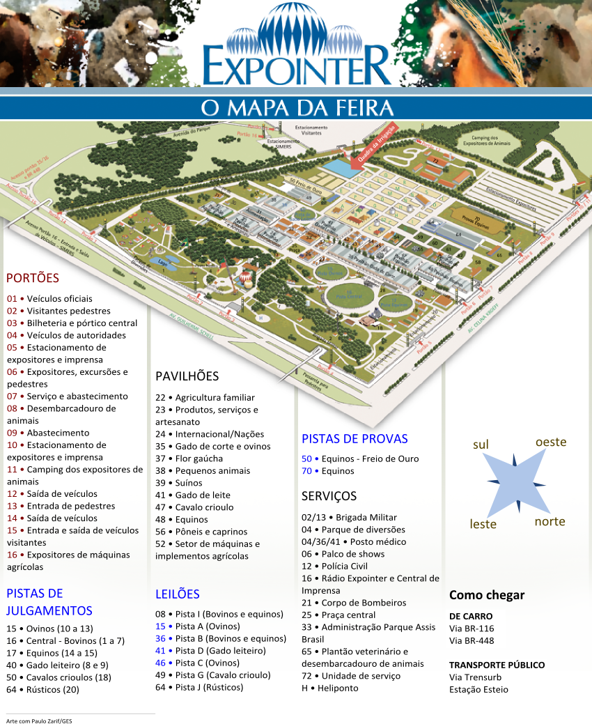 Mapa da Expointer
